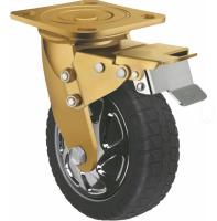 China Heavy Duty 150mm TPR Caster Wheels 250kg Load Capacity with Double Ball Bearing for sale