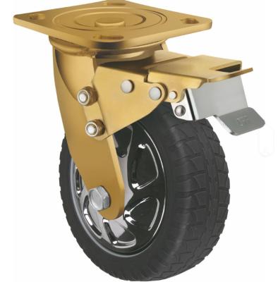 China Heavy Duty 150mm TPR Caster Wheels 250kg Load Capacity with Double Ball Bearing for sale