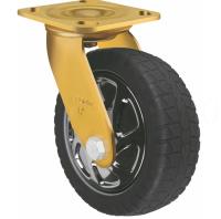 China Heavy Duty 150mm TPR Caster Wheels 250kg Load Capacity with Double Ball Bearing for sale