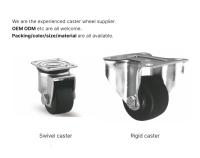 China Heavy Duty Mini Swivel Casters 360 Degree Rotation Nylon 2.5 3 4 Inch Industrial Furniture for sale