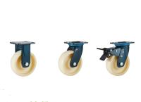 China Industrial Nylon Caster Wheels 4 to 8 Inch 350-600 kg Capacity Swivel Fixed Locking for sale