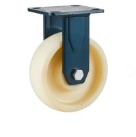 China Industrial Nylon Caster Wheels 4 to 8 Inch 350-600 kg Capacity Swivel Fixed Locking for sale