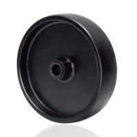 China 50mm Double Caster Wheels 360 Rotation Nylon Total Brake 60kg Load Capacity Industrial for sale
