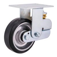 China Heavy Duty Shock Absorbing 360 Swivel Industrial Caster Wheels 430kg Load Capacity 5 to 8 Inch for sale