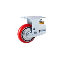 China Heavy Duty Shock Absorbing 360 Swivel Industrial Caster Wheels 430kg Load Capacity 5 to 8 Inch for sale