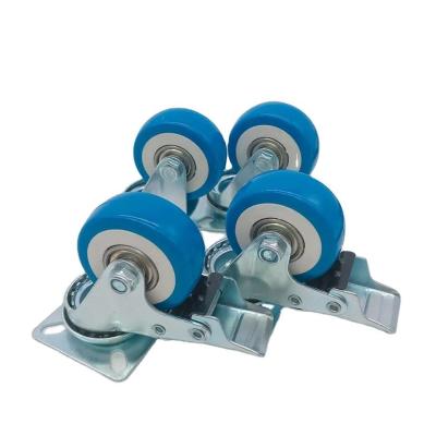 China Double Ball Bearings Fixed Plate Caster Wheel 2 Inch 50mm 30kg Load Capacity for sale