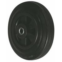 China 6 Inch 150kg 8 Inch 200kg Black Rubber Polypropylene Swivel Caster with Brake for sale