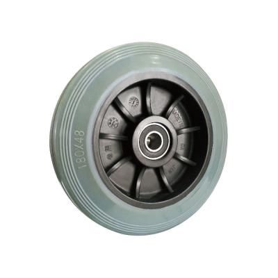 China 7 Inch Heavy Duty Anti Static Nylon Caster Wheel 250kg Capacity Double Ball Bearing for sale