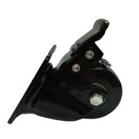 China 50mm 2 Inch 150kg Heavy Duty Swivel Caster Wheel Modified PP PO Double Ball Bearings All Black for sale
