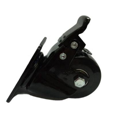 China 50mm 2 Inch 150kg Heavy Duty Swivel Caster Wheel Modified PP PO Double Ball Bearings All Black for sale