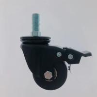 China 50mm 2 Inch 150kg Heavy Duty Swivel Caster Wheel Modified PP PO Double Ball Bearings All Black for sale