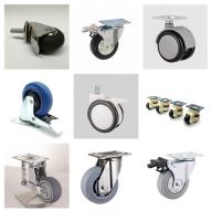 China 50mm Furniture Caster Swivel Plate Double Ball Bearing 100kg Load Capacity 2 Inch PU Caster Wheels for sale