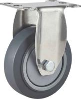 China Single Bearing TPR Medium Caster 4 Inch Industrial Swivel Brake Wheel for Store Display for sale