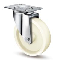China 100mm Industrial Swivel Nylon Caster with Brake 120kg Load Capacity for Trolleys for sale