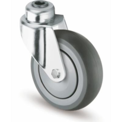 China TPR 5 Inch 125 mm Swivel Caster for Shopping Cart 70-120 kg Load Capacity for sale