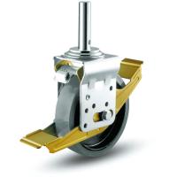 China Heavy Duty Nylon Caster Wheels 5/6/8 Inch with Total Brake for Mobile Scaffolding Platforms for sale