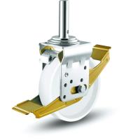 China Heavy Duty Nylon Caster Wheels 5/6/8 Inch with Total Brake for Mobile Scaffolding Platforms for sale