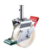 China 8 Inch Heavy Duty Scaffolding Caster Wheels 200mm PP Material with Brake for Industrial Equipment for sale