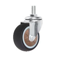 China 1-inch /1.5-inch/2-inch/2.5-inch/3-inch Chrome-plated TPR Swivel Caster Wheels For Hotel Furniture for sale