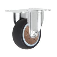 China 1-inch /1.5-inch/2-inch/2.5-inch/3-inch Chrome-plated TPR Swivel Caster Wheels For Hotel Furniture for sale