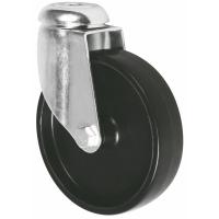 China Black 50mm 75mm Polypropylene Swivel Caster Wheels 50-75kg Load Capacity with Brake for Trolley for sale