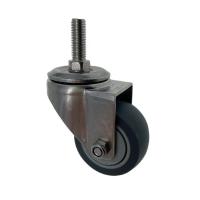 China 2 Inch 50mm TPR Swivel Caster Wheel with Stainless Steel Bracket for Furniture for sale