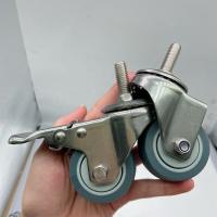 China 2 Inch 50mm TPR Swivel Caster Wheel with Stainless Steel Bracket for Furniture for sale