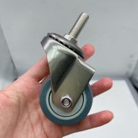 China 2 Inch 50mm TPR Swivel Caster Wheel with Stainless Steel Bracket for Furniture for sale