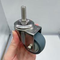 China 2 Inch 50mm TPR Swivel Caster Wheel with Stainless Steel Bracket for Furniture for sale