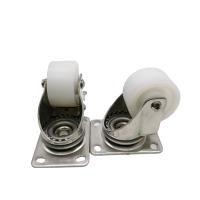 China Heavy Duty Top Plate Swivel Caster 2.5 Inch PA Nylon Wheel Total Brake Stainless Steel SUS 304 300kg Load for sale