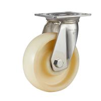 China Heavy Duty Stainless Steel Nylon Caster Wheels 4-8 inch SUS304 Trolley Casters for Machinery Equipment for sale