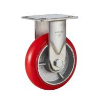 China OEM Custom Stainless Steel Caster 4-8 Inch Aluminum Core PU Wheel Heavy Duty for sale