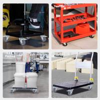 China Medium Duty 5 Inch 125mm Casters Stainless Steel Solid TPR Wheel 110kg Capacity for sale