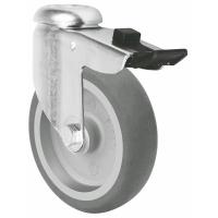 China Stainless Steel Apparatus Casters 2 Inch 3 Inch TPR Industrial Swivel Wheels 50kg 75kg for sale
