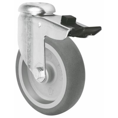 China Stainless Steel Apparatus Casters 2 Inch 3 Inch TPR Industrial Swivel Wheels 50kg 75kg for sale