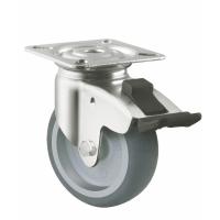 China Stainless Steel Apparatus Casters 2 Inch 3 Inch TPR Industrial Swivel Wheels 50kg 75kg for sale