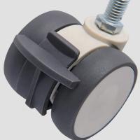 China 2 Inch Threaded Stem Swivel Caster 50mm Nylon Wheel 150kg Load for Furniture Equipment for sale