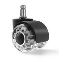 China 2 Inch Light Duty Black Nylon Housing PU Swivel Caster Wheel 40kg Capacity for sale