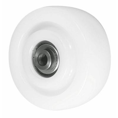 China Industrial Nylon Caster Wheels 100mm 125mm Heavy Duty Twin Swivel Rigid Trolley Castors for sale