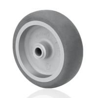 China 2 Inch TPR Twin Wheel Swivel Caster 360 Degree Double Wheel Trolley Caster with Zinc Plated Steel Housing for sale