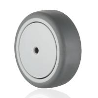 China 3 Inch 75 mm Grey TPR Swivel Caster Wheels with Brake 60-100 kg Load Capacity for Industrial Carts for sale
