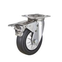 China Heavy Duty Stainless Steel Swivel Rigid Caster Wheels 4 to 8 Inch 100 to 200 mm for sale