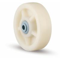 China White Polypropylene Double Ball Bearing Industrial Cart Wheels 200-250kg Load Capacity 4-5 Inch for sale