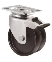 China European Style 2 inch 3 inch Polypropylene Swivel Casters 60-100 kg Light Duty Wheels for sale