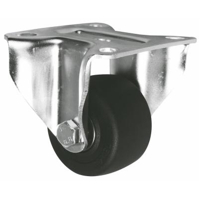 China Heavy Duty Black Nylon Rigid Caster 2.5 Inch 3 Inch 600-700 kg Load Capacity for Industrial Machines for sale
