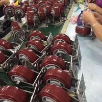 China 304 Stainless Steel Heavy Duty TPR Caster Wheels 4 Inch Antirust Swivel Fixed with Brake for sale