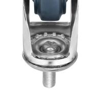 China 100mm Industrial Mid-Heavy Duty Caster Wheels TPR 130kg Load Capacity Stainless Steel for sale
