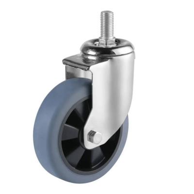 China Threaded Stem Medium-Heavy Duty TPR Industrial Removable Caster Wheels – Smooth & Floor-Friendly Mobility for sale
