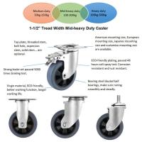 China Threaded Stem Medium-Heavy Duty TPR Industrial Removable Caster Wheels – Smooth & Floor-Friendly Mobility for sale