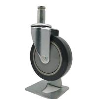China 3 Inch 75mm TPR Industrial Medium Duty Swivel Caster Wheel 70kg Load Capacity for sale